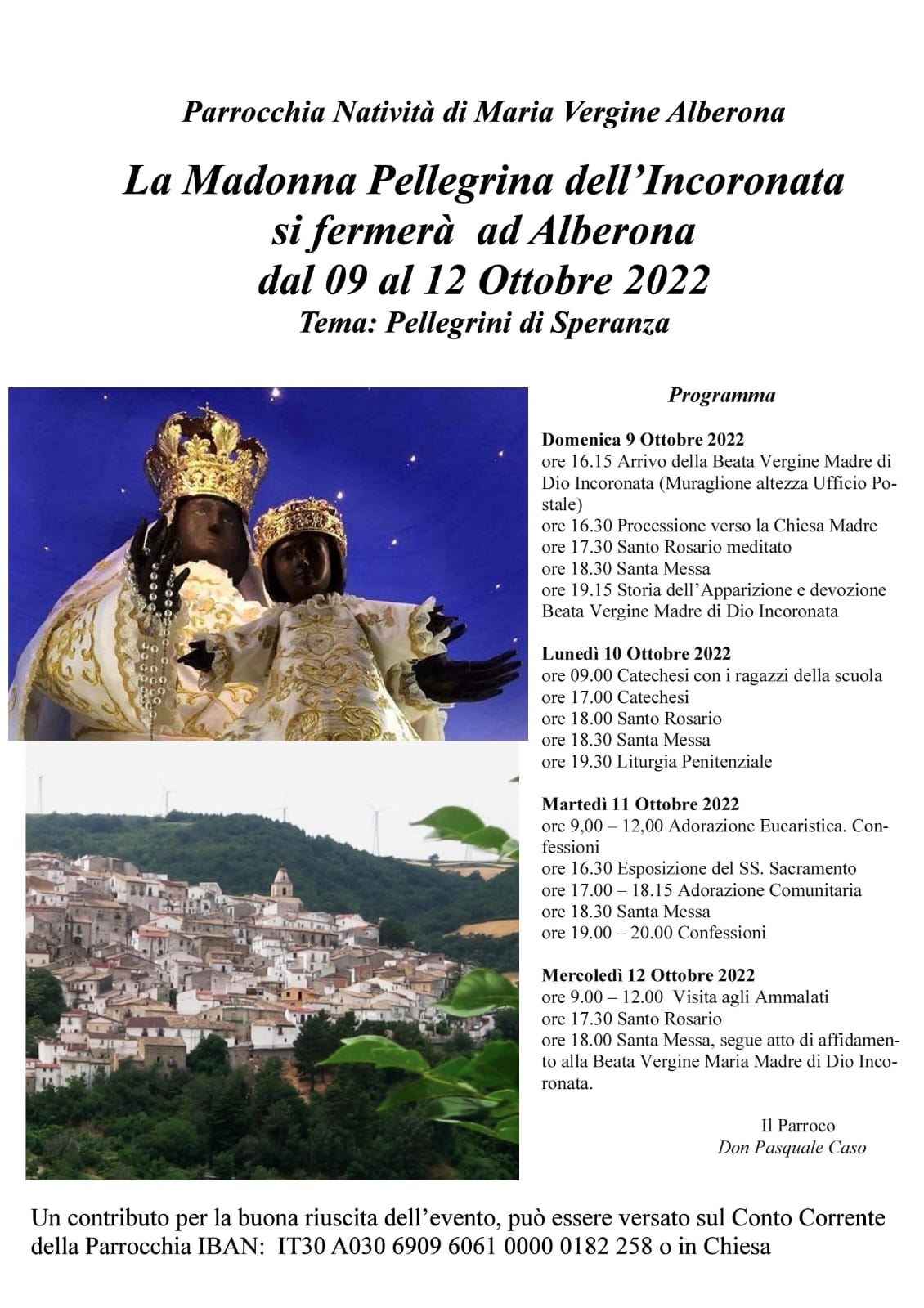 Alberona accoglie l'Incoronata - Diocesi di Lucera-Troia